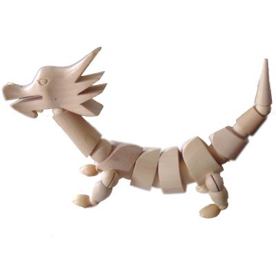 China Animal Artist Wooden Manikin for sale