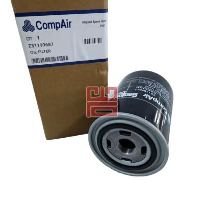 China Manufacturing Plant Compair Oil Filter ZS1199687 For Industrial Screw Air Compressor for sale