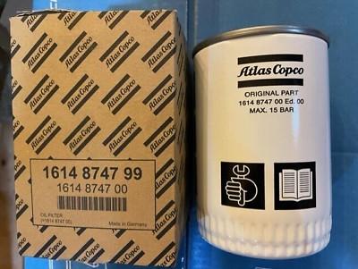 China Atlas 1614874799 Air Compressor Spare Parts Oil Filter Solution For Construction Works for sale