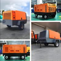 China Diesel Mobile Air Compressor  Water Cooling For Industrial for sale