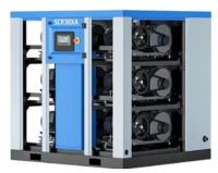 China High Pressure 300KW Two-Stage Scroll Micro-Oil Screw Air Compressor with Touch Screen Control Core Motor Component for sale