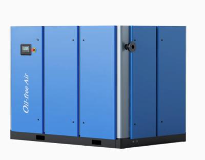China 145KW Low Power Frequency Oil-free Dry Screw air Compressor Water-cooled 0 Grade Oil-free for sale