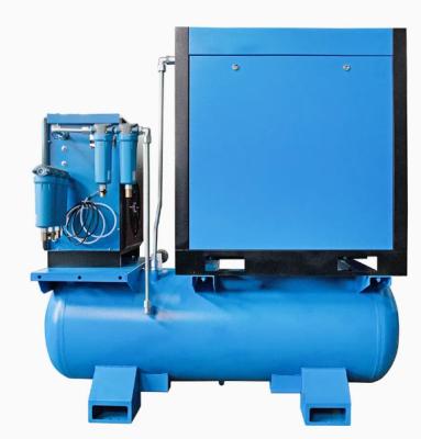 China 11kw High Pressure Screw Air Screw Compressor with Tank, Line Filters Laser Cutting for sale