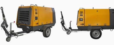 China 220KW Portable Compressor Diesel Engine Driven Screw Air Compressor for blasting for sale