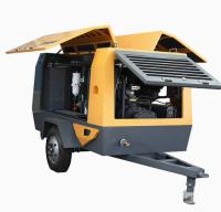 China 220KW Portable Compressor Diesel Engine Driven Screw Air Compressor for blasting for sale