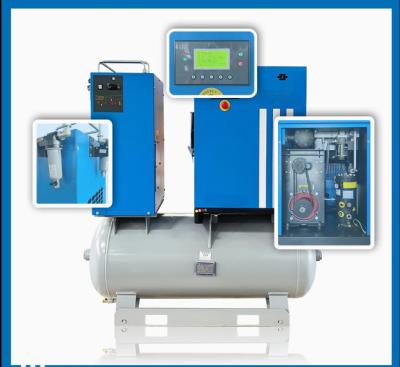 China MAIGE Technology Industrial AC Power with Dryer Air Tank and Filters Rotary Screw Air Compressor for sale
