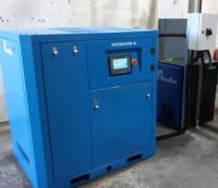 China High-Pressure 22KW Two-Stage Scroll Micro-Air Compressor Oil-Less Stationary PLC Controlled Industrial Motor 380V Touch Screen for sale