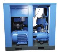 China 45KW Two-Stage Scroll Industrial Compressors Oil-Less Stationary Micro-Air Compressor 380V Core Motor Recustomized Industrial for sale