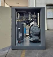 China 37kw Industrial Micro Oil-less Screw Air Compressor 200kw Power W Air Cooling 380v AC Essential PLC Motor Pump Engine Bearing for sale