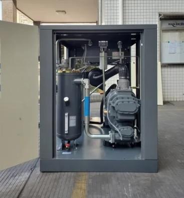 China 37kw Industrial Micro Oil-less Screw Air Compressor 200kw Power W Air Cooling 380v AC Essential PLC Motor Pump Engine Bearing for sale