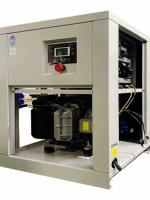 China Recustomized 5.5KW Industrial Oil-Free Vortex Air Compressor High Efficiency Stationary Motor Pump Bearings PLC Core Engine-380V for sale
