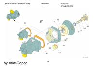 China Atlas Gear Casing Kit 2911006600 High Quality Screw air Compressor Parts Wholesale for sale