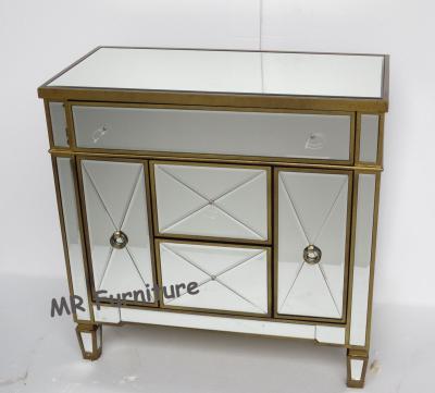 China MR Furniture Mirrored Door Cabinet Corner Chest Bed Side Table for sale