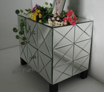 China Charming Design Mirrored Night Stands Excellent Mirror Durable Structure for sale