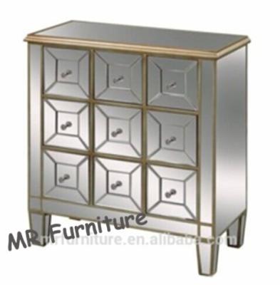 China MR Furniture Mirrored Door Cabinet Corner Chest Bed Side Table for sale