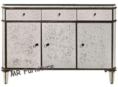 China Vintage Mirrored Side Board Overall Size W117 * D40 * H80cm Wooden Body for sale