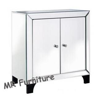 China 2 Doors Mirrored Side Board Cabinet For Living Room / Bedroom Custom Size for sale