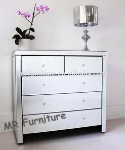 China Solid Wood Mirrored Buffet Sideboard Server Credenza 80 * 40 * 85cm Size for sale