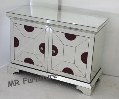 China Customized Size Mirrored Side Board Metal Hinge Material Beveled Clear Mirror for sale