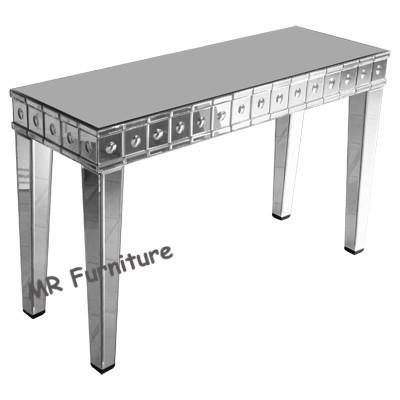 China Fashionable Mirrored Console Table For Living Room 120 * 40 * 78cm Size for sale
