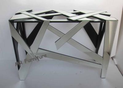 China Antique Mirrored Console Table Geometry Design 112 * 40 * 76cm Size for sale