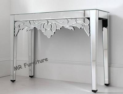 China Venetian Style Mirrored Console Table 100 * 38 * 80cm / Customized Size for sale