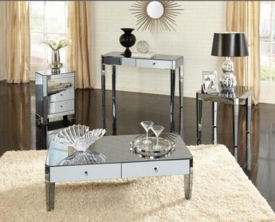 China Modern Mirrored Coffee Tables in Living Room Mirror Furniture Set for sale