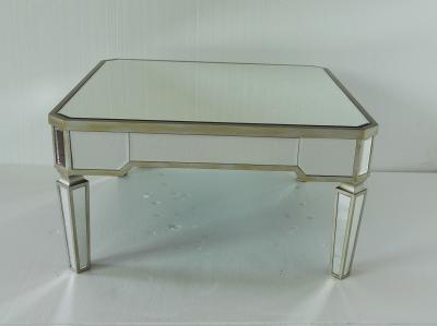China Hotel Lobby Mirrored Coffee Table Different Color Optional 31.5 Inch for sale
