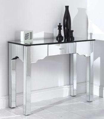 China High Gloss Mirror Furniture Set Contemporary Venetian Mirrored Console Table for sale