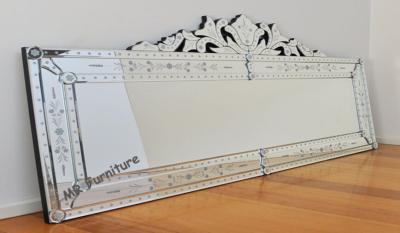 China Frameless Extra Large Venetian Mirror 150 * 2 * 70cm H Size Durable Structure for sale