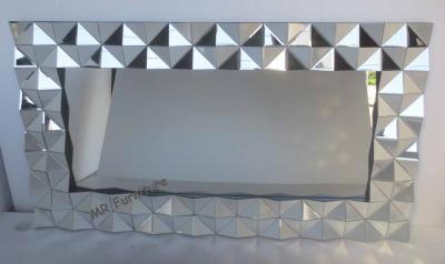 China Diamond Frameless 3D Wall Mirror For Home Decorative 162 * 90cm Size for sale
