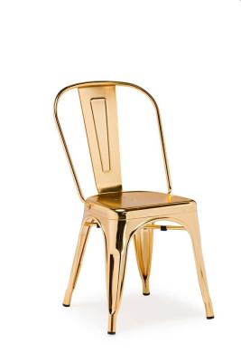 China Restaruant Cafe Design Bertoia Wire Counter Stool Metal Tolix Dining Chairs , Brass Gold for sale