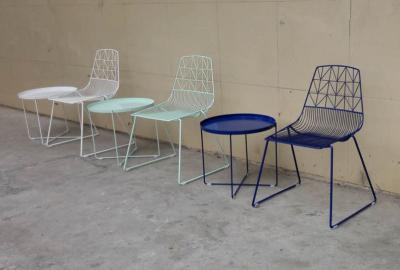 China Modern Metal Wire Wedding Dining Chairs Steel Bertoia Dining Chair for sale