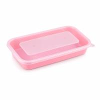 China PP Bento Box Container 520ml Slim Japanese Style Lunch Box with Fitted Lid for sale