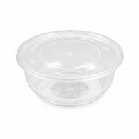 China 360ml Round PP Disposable Soup Bowls Clear Lids for Takeaway Soup Portions for sale