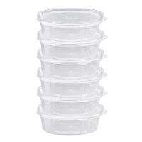 China 25ml Clear PP Leak Resistant Disposable Sauce Container for Tastings Dressings for sale