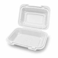 China SC-96 White PP Clamshell Takeout Containers for Restaurant Meal Packaging for sale