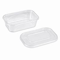 China Side Dishes / Desserts PP Plastic Food Container With Lid Oval Portion Box 250ml for sale