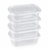 China 350ml Lid PP Food Containers Oval Deli Box for Breakfast / Snacks for sale
