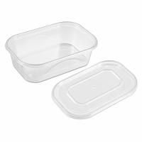 China Lid Deep Oval PP Lunch Box 450ml for Light Takeaway Meals for sale