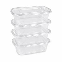 China Lid Deep Oval PP Lunch Box 450ml for Light Takeaway Meals for sale