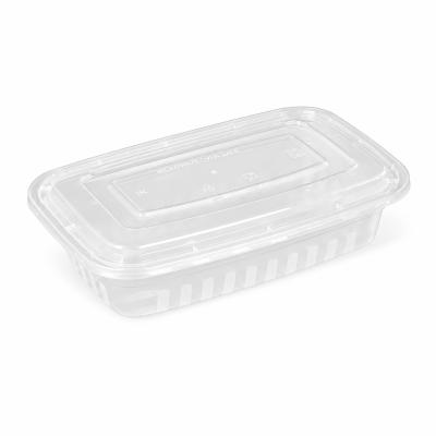 China 1200ml Lid PP Food Containers European Style Long Rectangular for Deli Display for sale