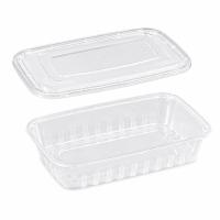 China 1200ml Lid PP Food Containers European Style Long Rectangular for Deli Display for sale