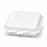 China LB-93 PP Clamshell Take Out Box Three Compartment White for Combo Meals for sale
