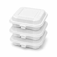 China LB-73 PP Clamshell Takeaway Boxes Three Compartment for Portion Controlled Meals for sale