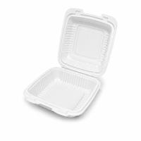 China SC-81 Large Square PP Clamshell Takeout Containers for Full Meal Packaging for sale