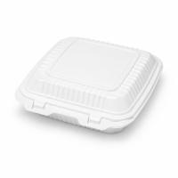 China SC-81 Large Square PP Clamshell Takeout Containers for Full Meal Packaging for sale