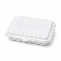 China Three Compartment PP Clamshell Take Out Box for Main Course / Side Dish for sale