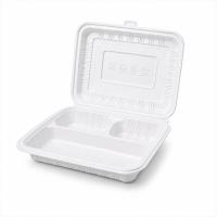 China Three Compartment PP Clamshell Take Out Box for Main Course / Side Dish for sale