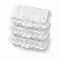 China 1000ml PP Clamshell Takeout Box Single Compartment for Full Size Meals for sale
